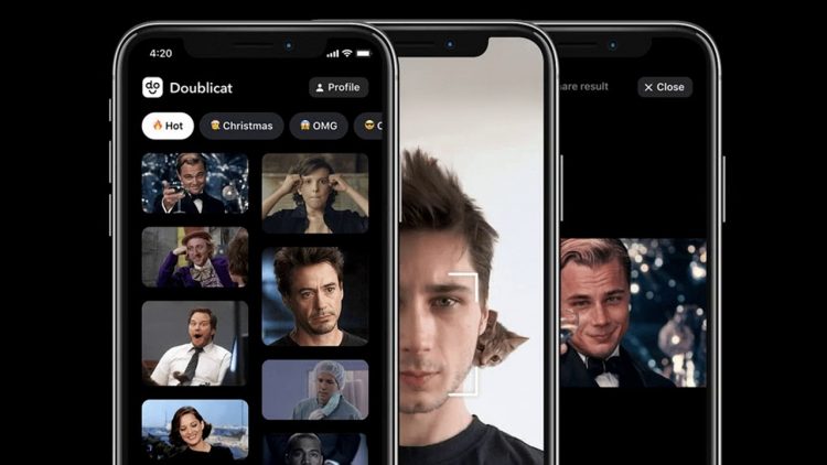 Doublicat face swap application from RefaceAI