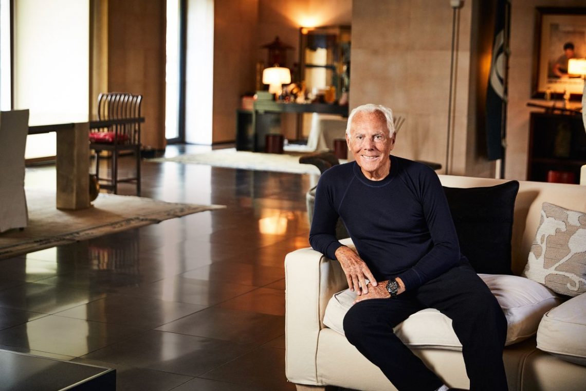 Biography and professional activities of Giorgio Armani